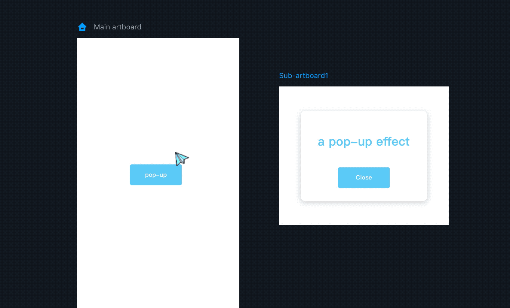 Pop-up effect