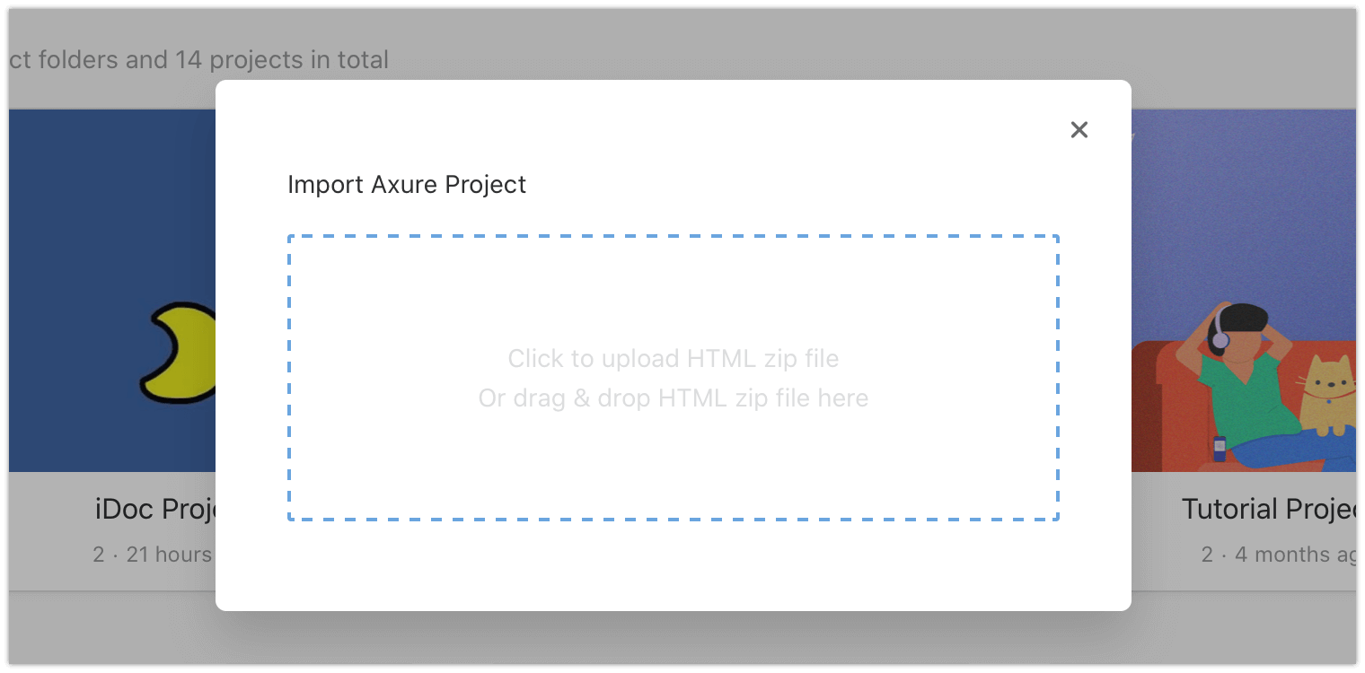 Upload Axure Prototypes